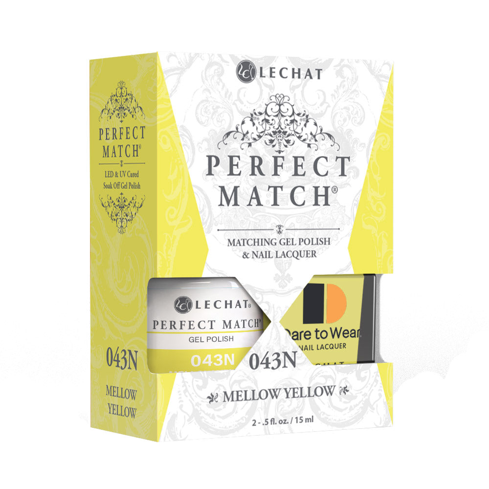 Vernis UV/LED Perfect Match LeChat 'Mellow Yellow' - 2 x 15 ml – Distributions France Croteau